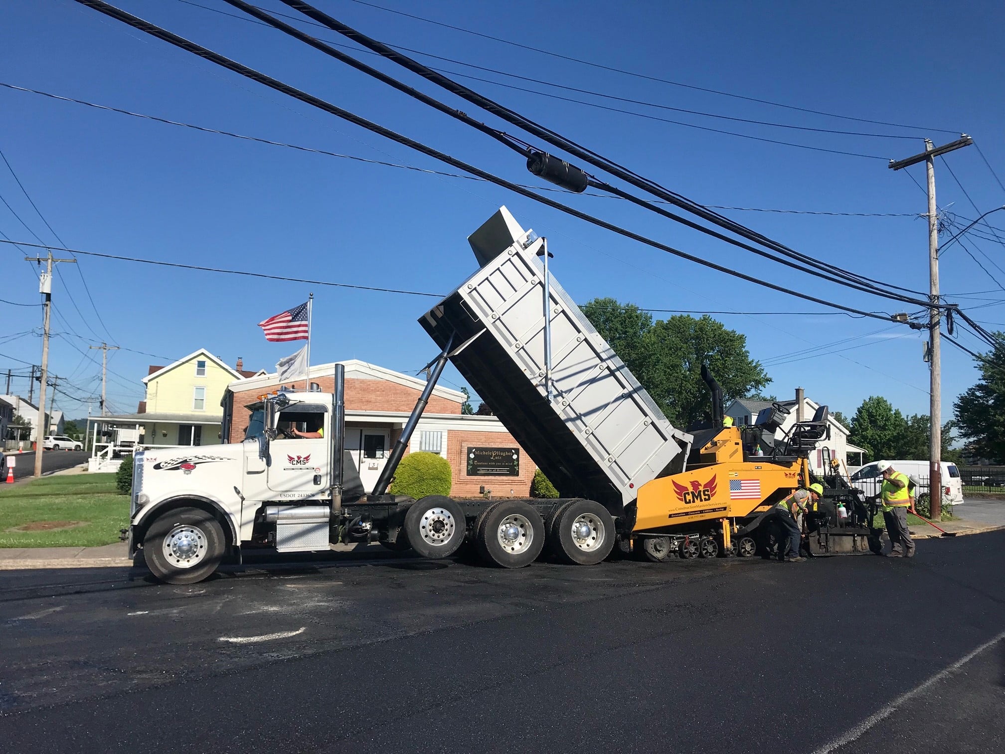 It's a gorgeous day to be paving in Royalton! - Construction Masters ...