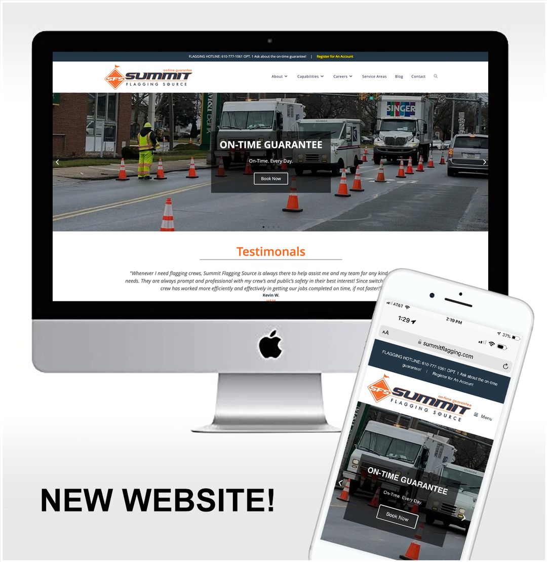 Our new Summit Flagging Website has arrived! - Construction Masters Services